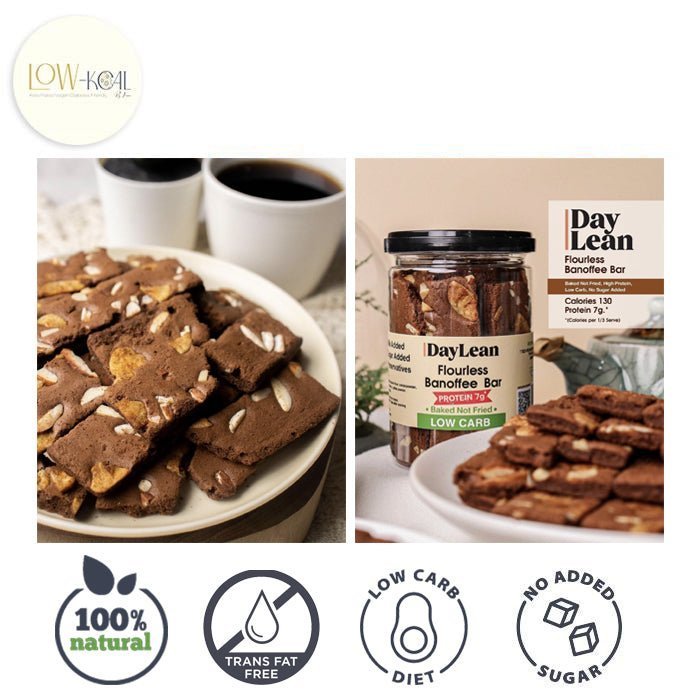 Keto Flourless Bar ( Banoffee, Almond Dark Choc )⭐Limited item⭐ – Low-Kcal